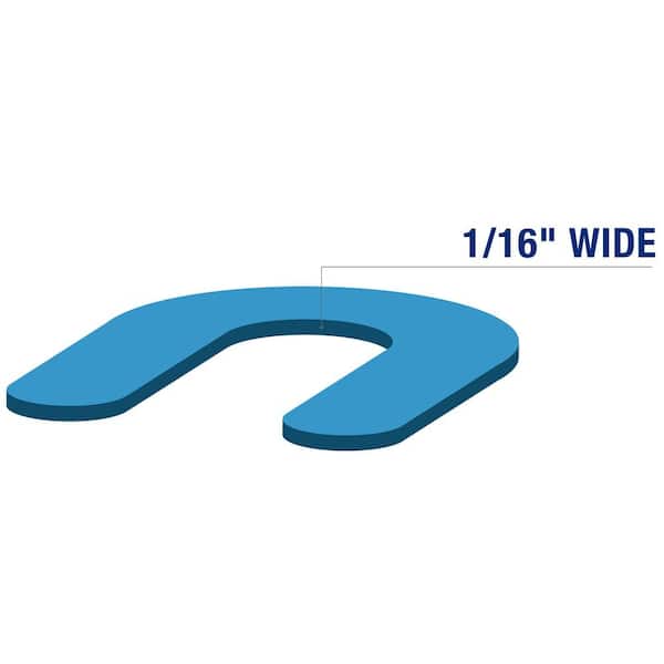 1/16 in. Horseshoe Shim Tile Spacers for Marble Granite and Stone Floo ...
