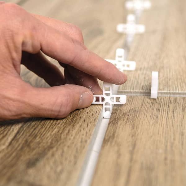1/4 in. Hard Tile Spacers for Traditional or Leave-In Installation (20 ...