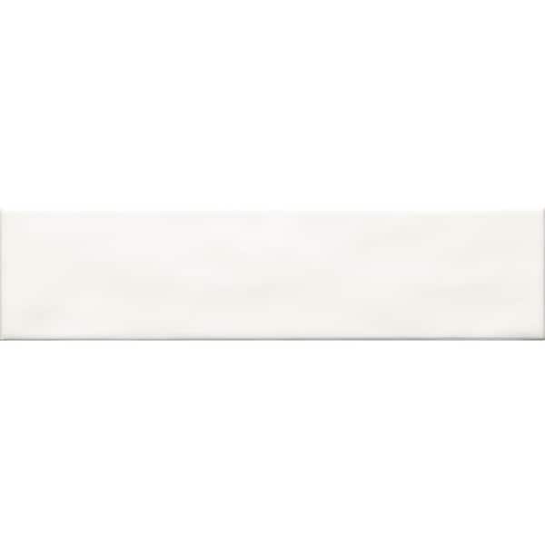 LuxeCraft White 3 in. x 12 in. Glazed Ceramic Subway Wall Tile (0.25 s ...