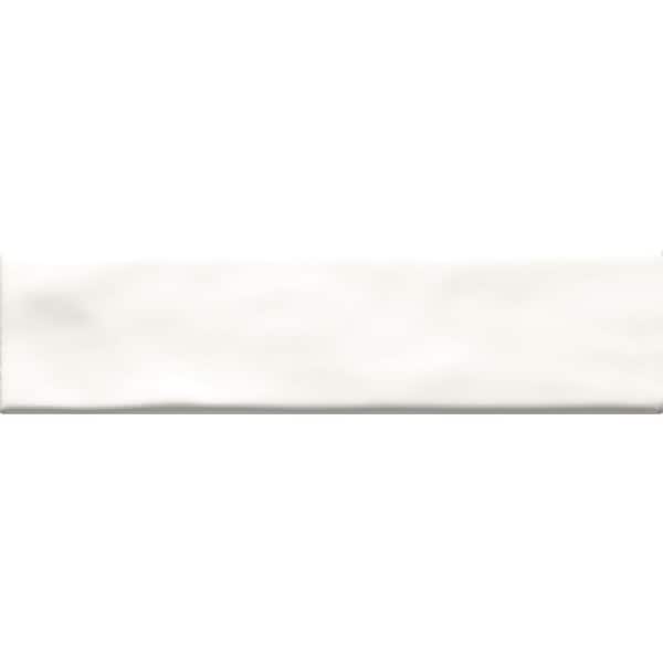 LuxeCraft White 2 in. x 8 in. Glossy Ceramic Subway Wall Tile (0.127 s ...